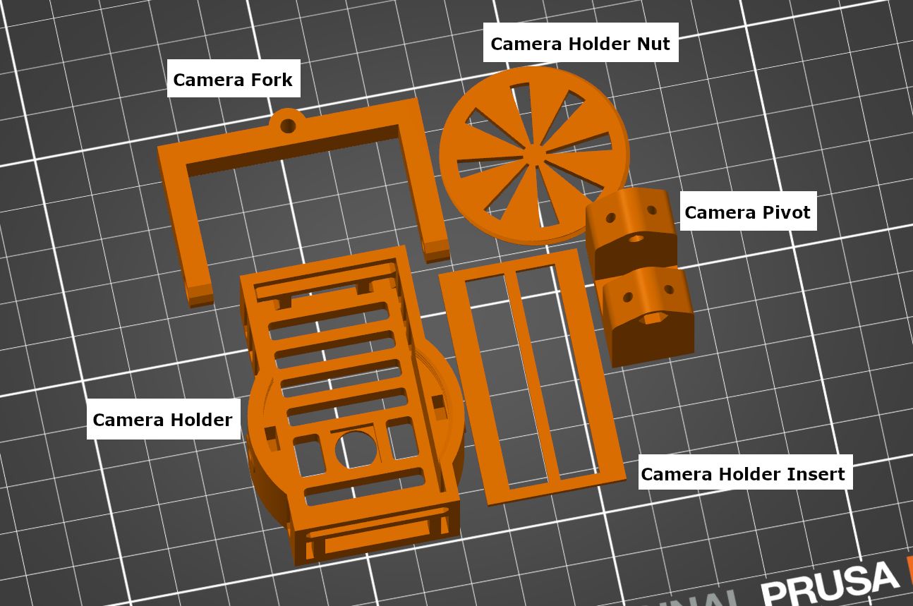 2 Axis Camera Magnetic Mount for Freenove ESP32-WROVER by raybetter ...