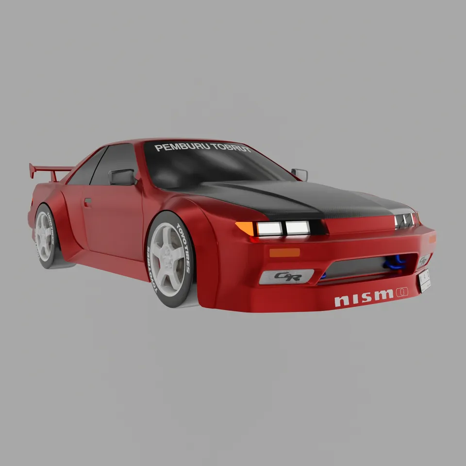 nissan silvia s13 by Mad_akar | Download free STL model | Printables.com
