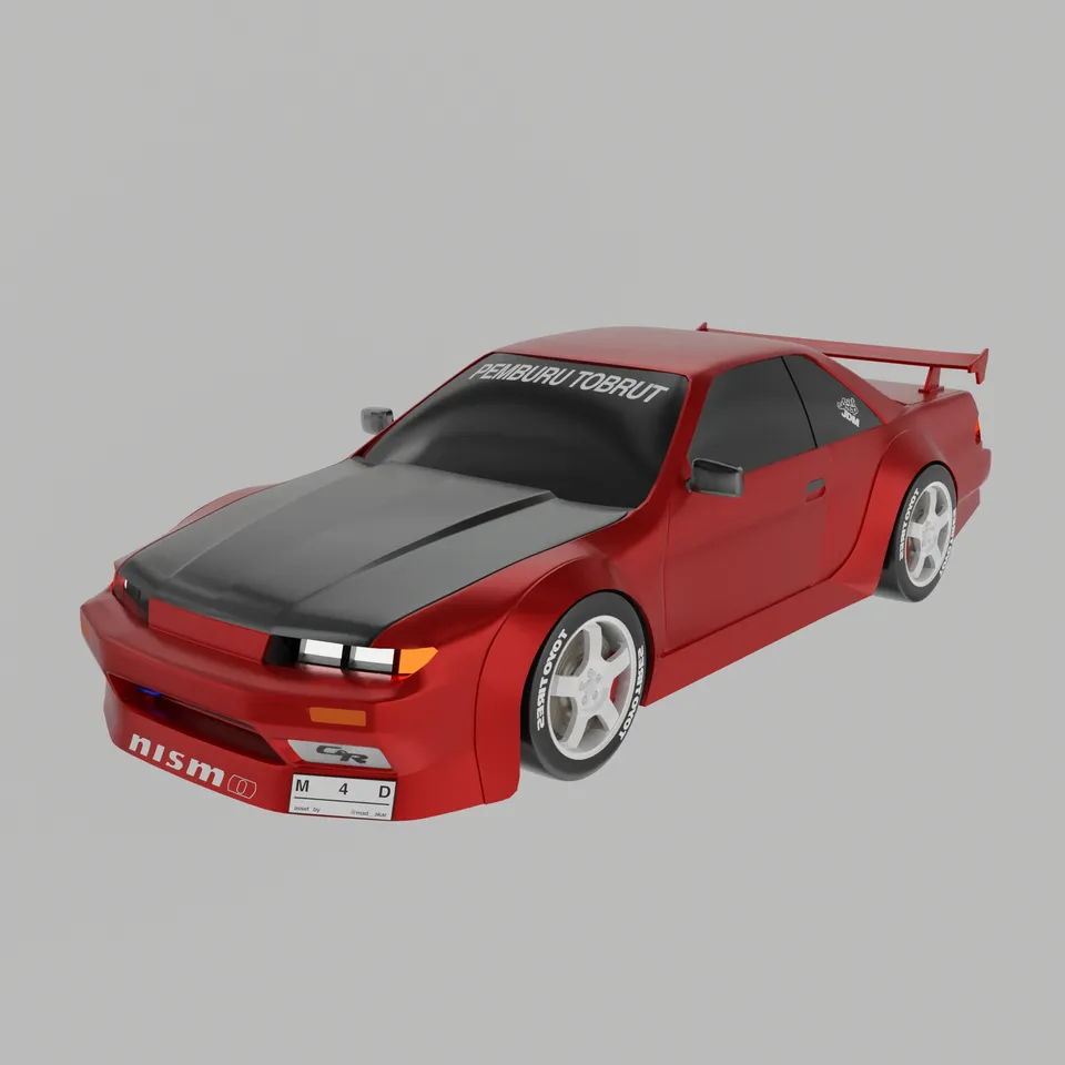 nissan silvia s13 by Mad_akar | Download free STL model | Printables.com