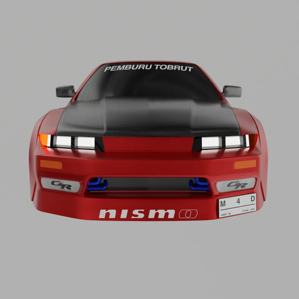 nissan silvia s13 by Mad_akar | Download free STL model | Printables.com
