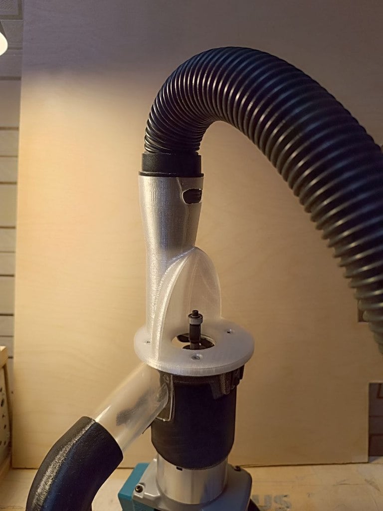 makita router drt50 baseplate with dust collector karcher attachment by ...