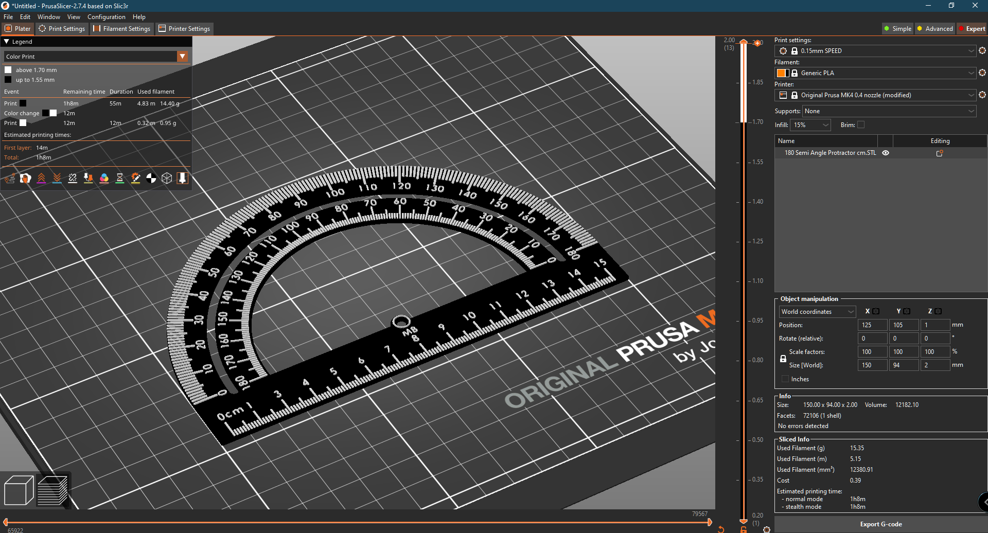 New 180 Semi Circular Protractor centimetre (cm) by Martin | Download ...