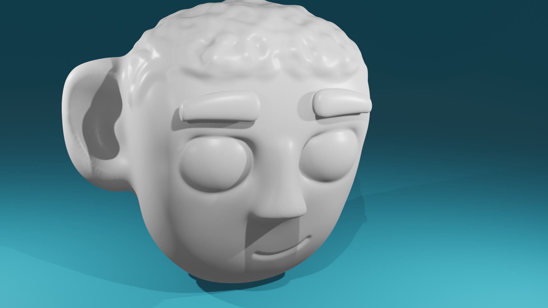 Cute Stylized Head by KingTut | Download free STL model | Printables.com
