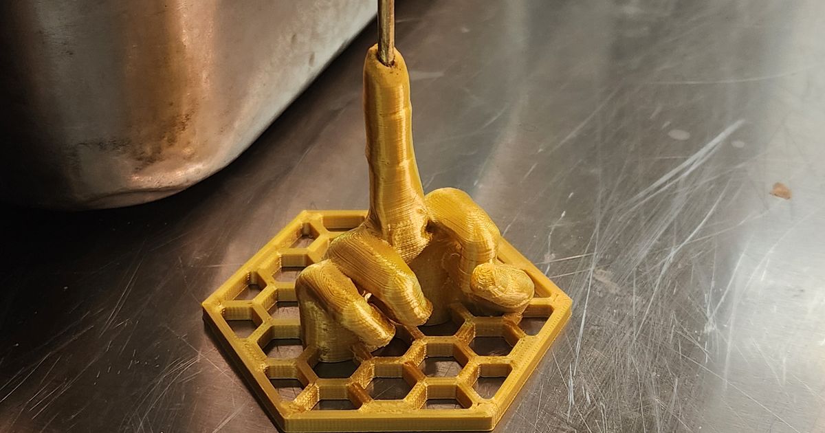 middle finger ticket spike by Roceifin | Download free STL model ...