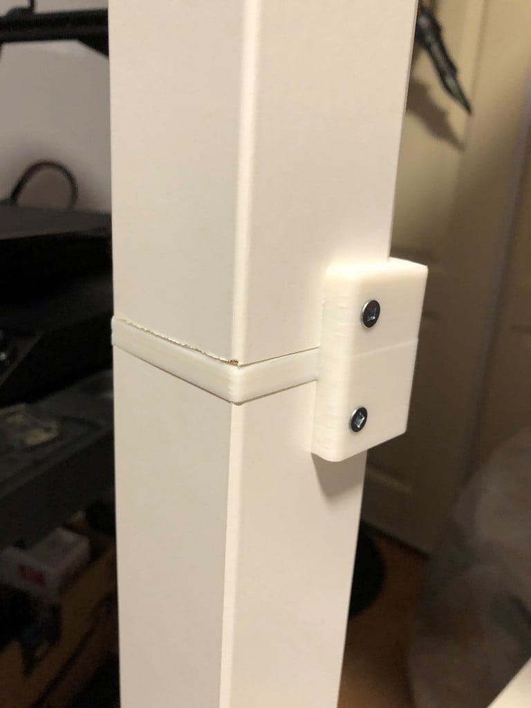 Printer enclosure lack table leg coupler remix (longer) por RetroLabs ...