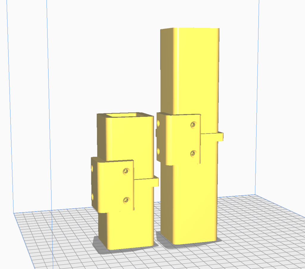 Printer enclosure lack table leg coupler remix (longer) by RetroLabs ...