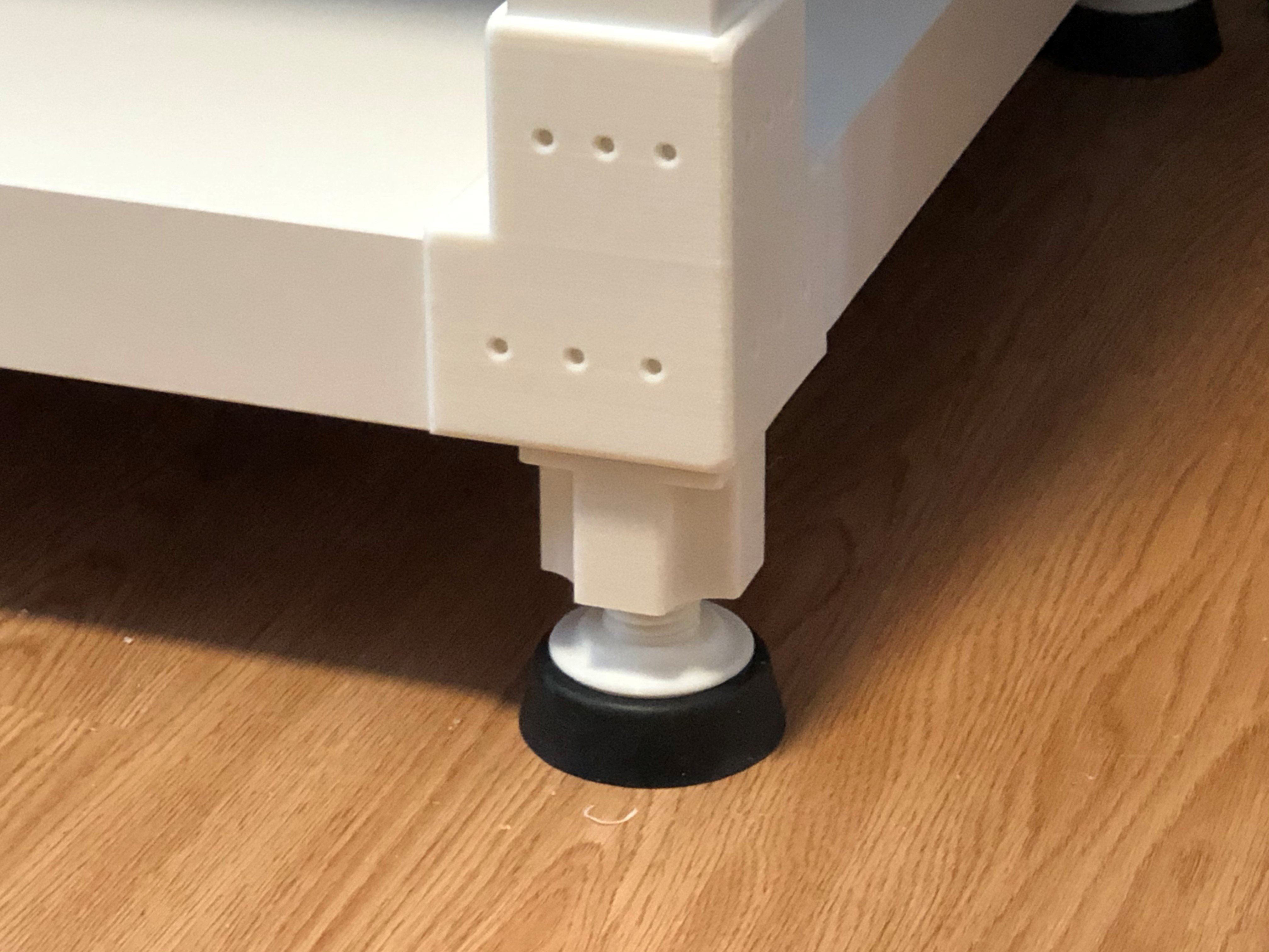 Ikea Lack Table Adjustable feet (remix fully solid male part) by ...