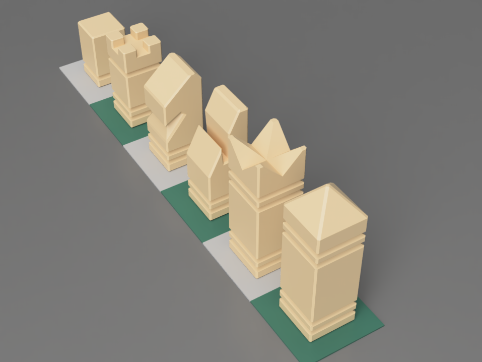 Blocky Chess Pieces by grizzie17 | Download free STL model | Printables.com