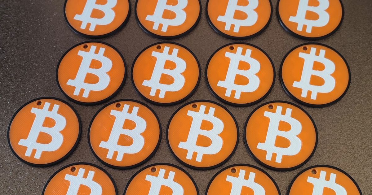 Bitcoin logo keychain by Wyprawy RC | Download free STL model ...