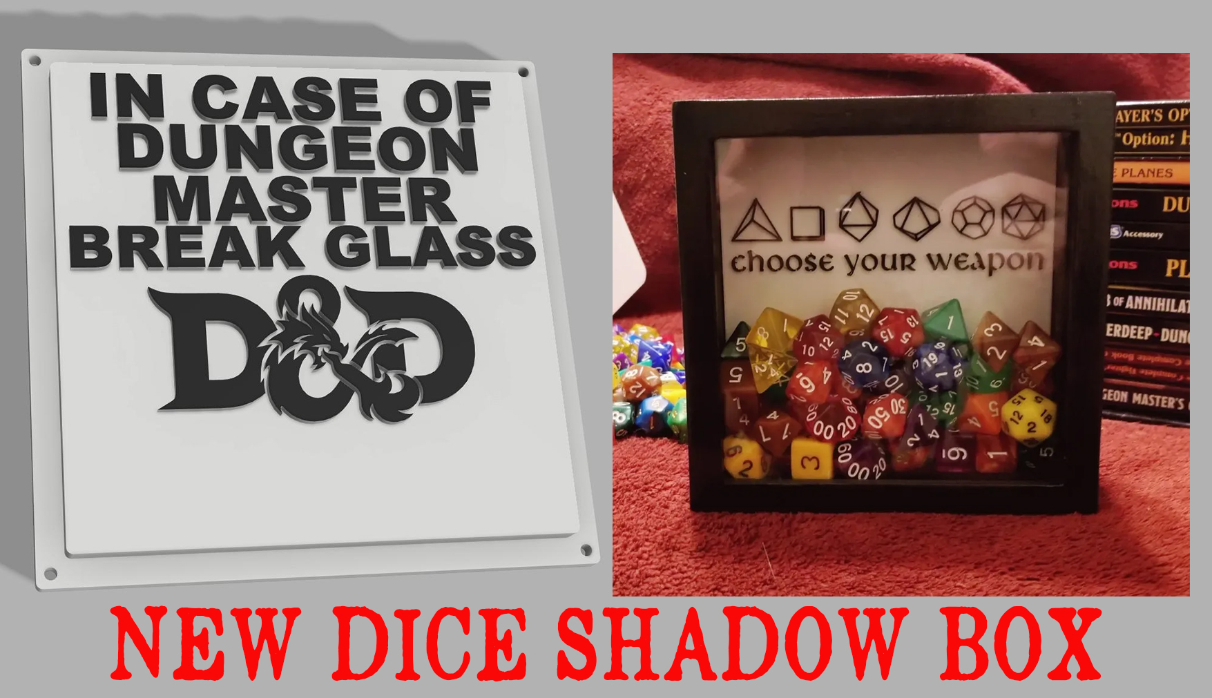 UPDATED - 3D Printed DnD Dice Shadow Box by Becker Thorne | Download ...