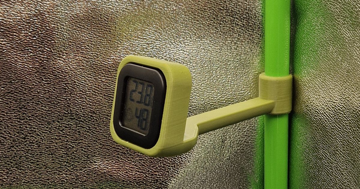 temp / humidity monitor holder for grow tent by fonzy | Download free ...