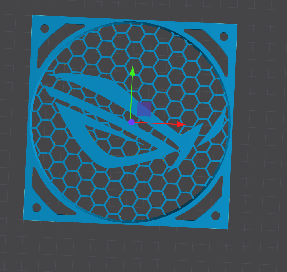 FAN GRILL ROG-STRIX by Almir GMS | Download free STL model | Printables.com