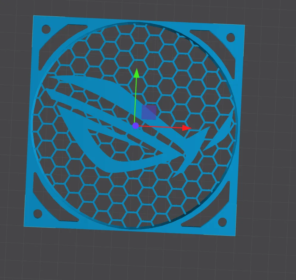 FAN GRILL ROG-STRIX by Almir GMS | Download free STL model | Printables.com