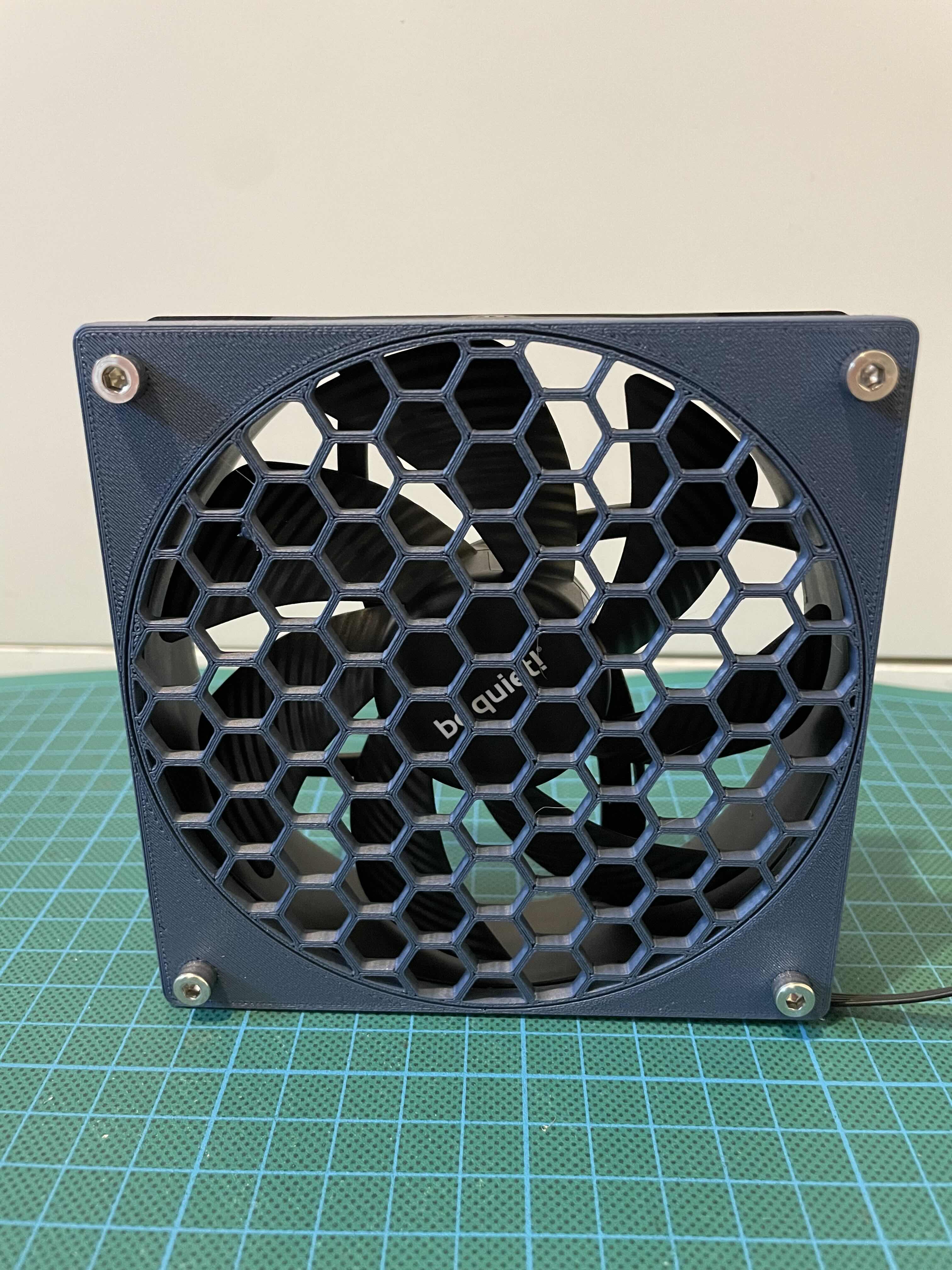 120mm Honeycomb Pattern Fan Grill by John Phillips | Download free STL ...