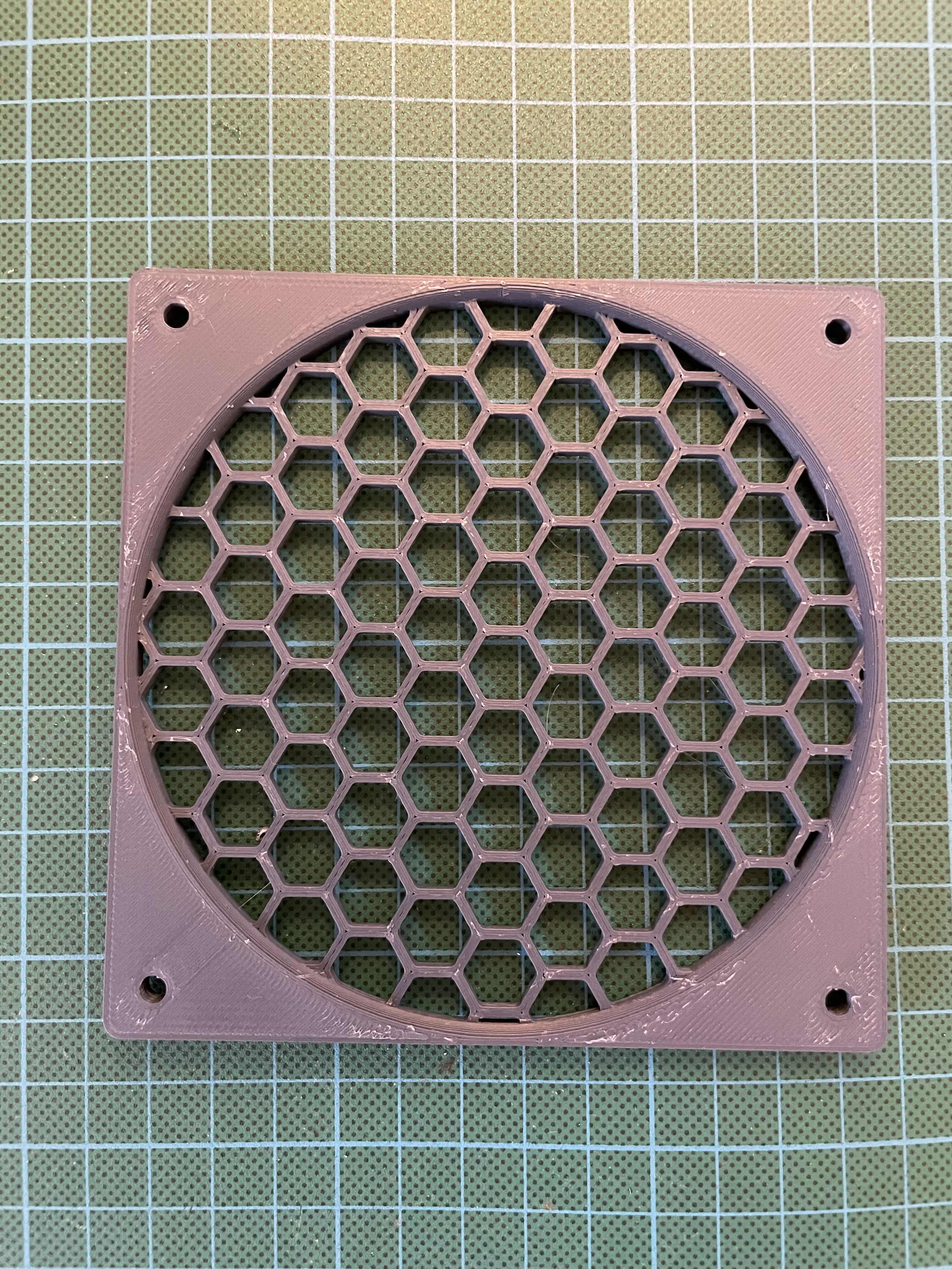 120mm Honeycomb Pattern Fan Grill by John Phillips | Download free STL ...