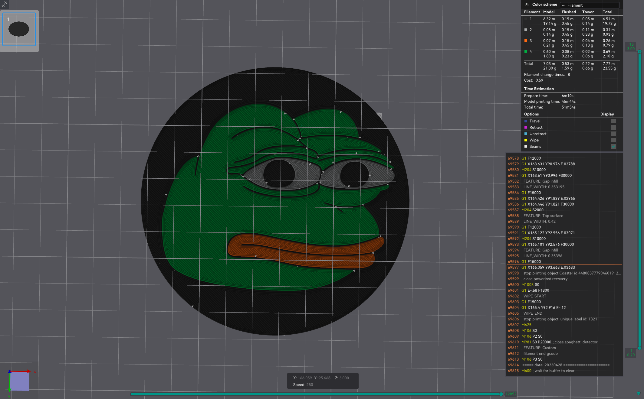 Pepe Coaster by kymotsu | Download free STL model | Printables.com