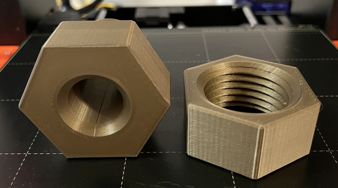 Large Holey Bolt & Nut by muddymaker | Download free STL model ...