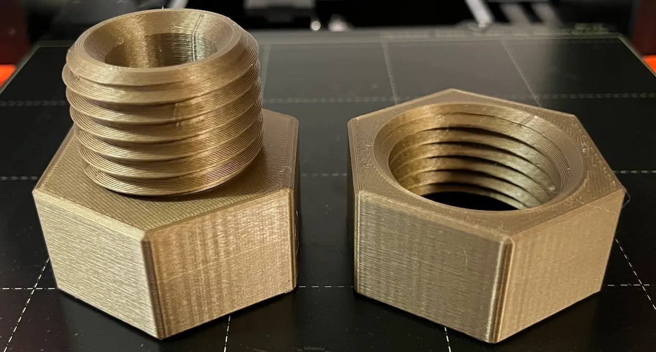 Large Holey Bolt & Nut by muddymaker | Download free STL model ...