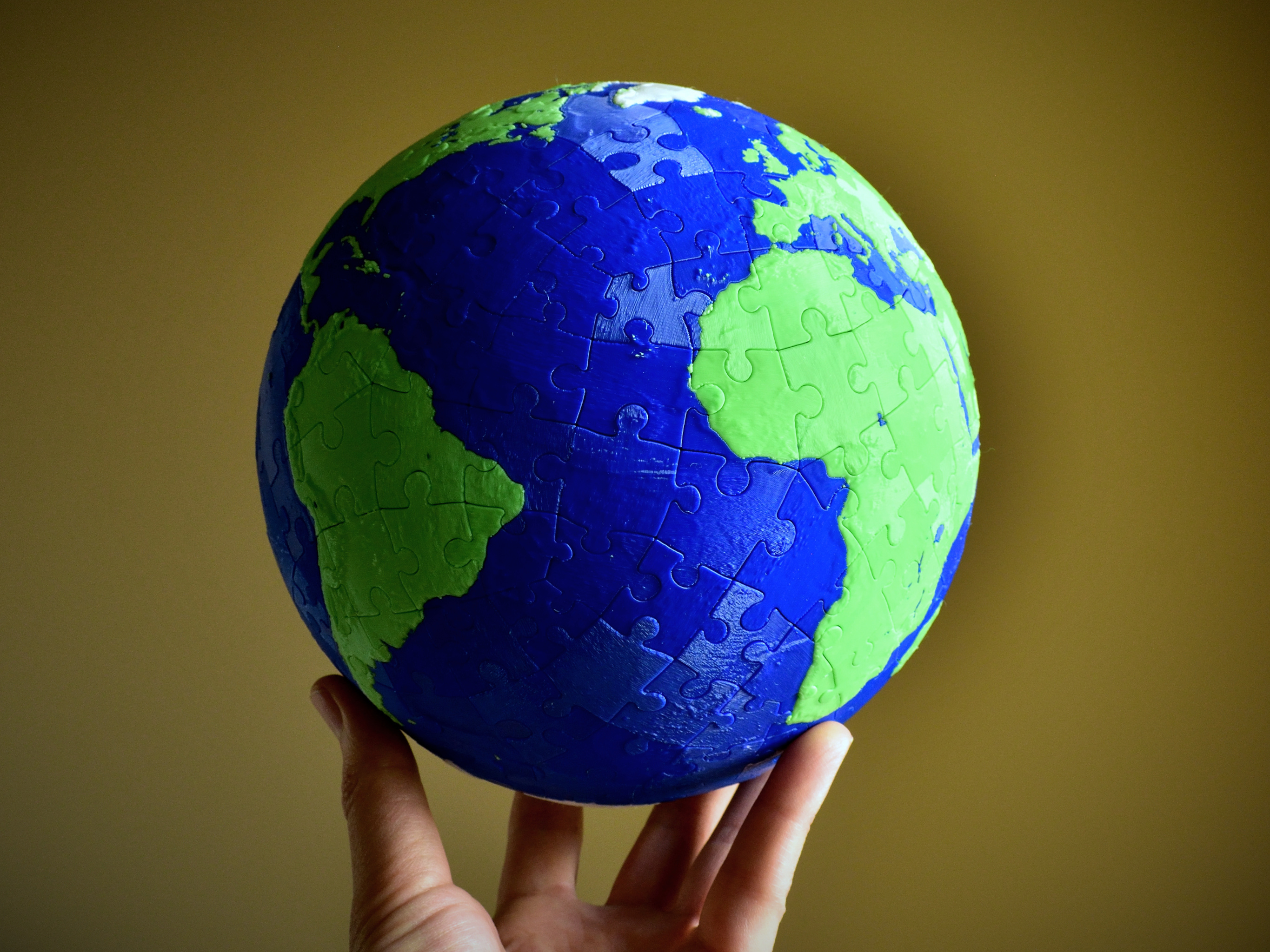 The Earth Puzzle - multicolor by fhuable | Printables Store