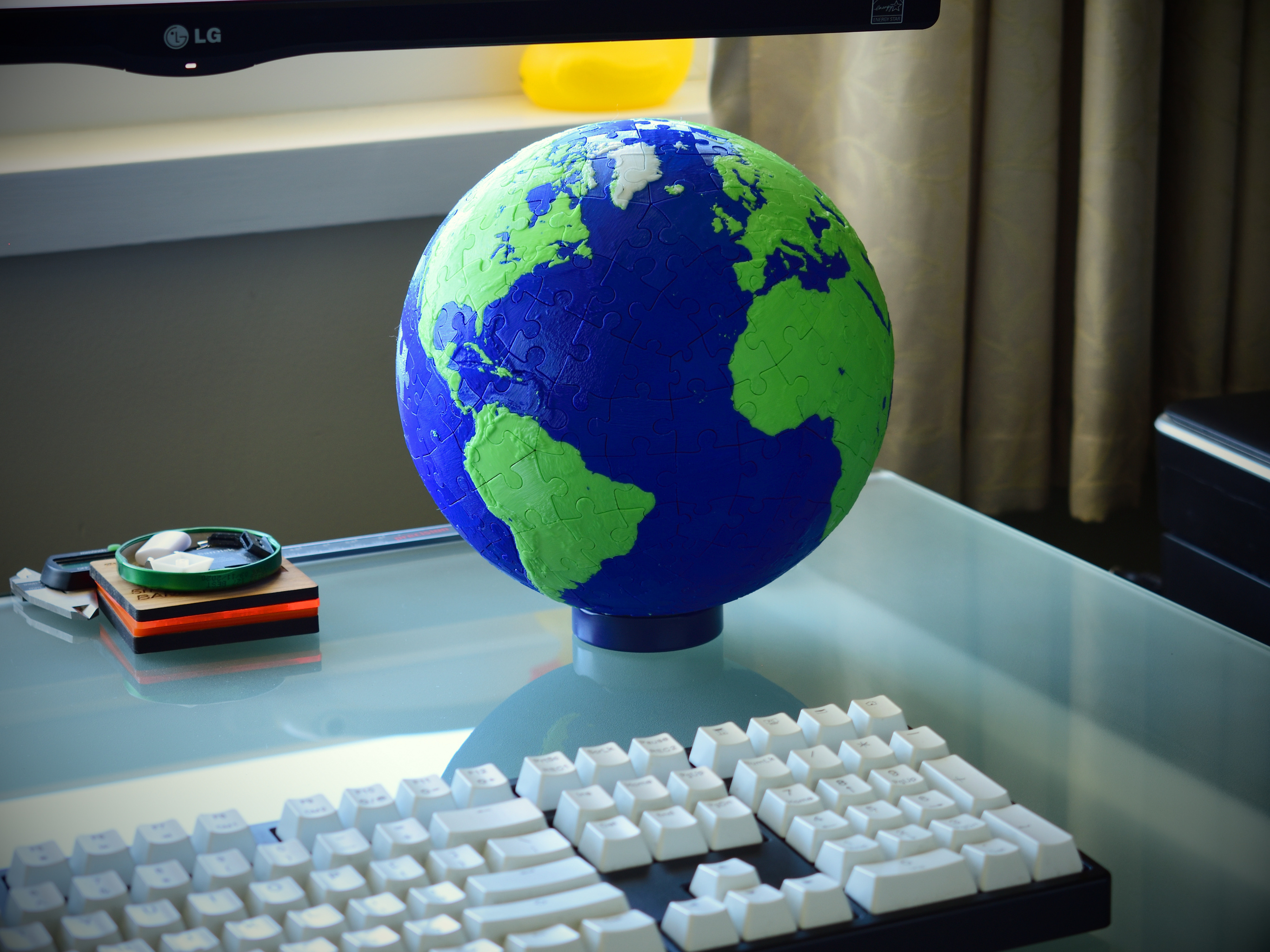The Earth Puzzle - multicolor by fhuable | Printables Store