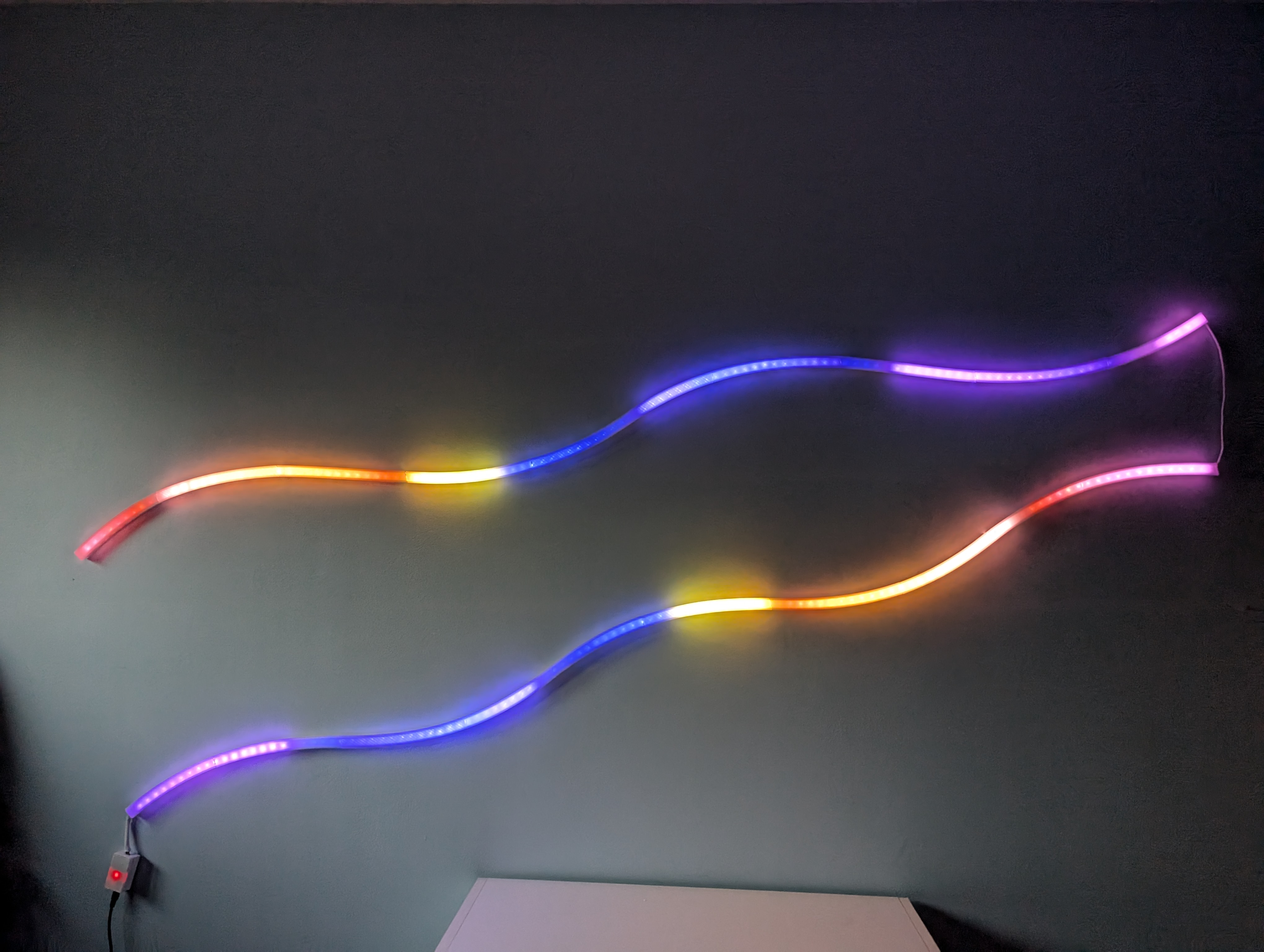 Waves LED strip handler modular (WLED) by Deimosfr | Download free STL ...