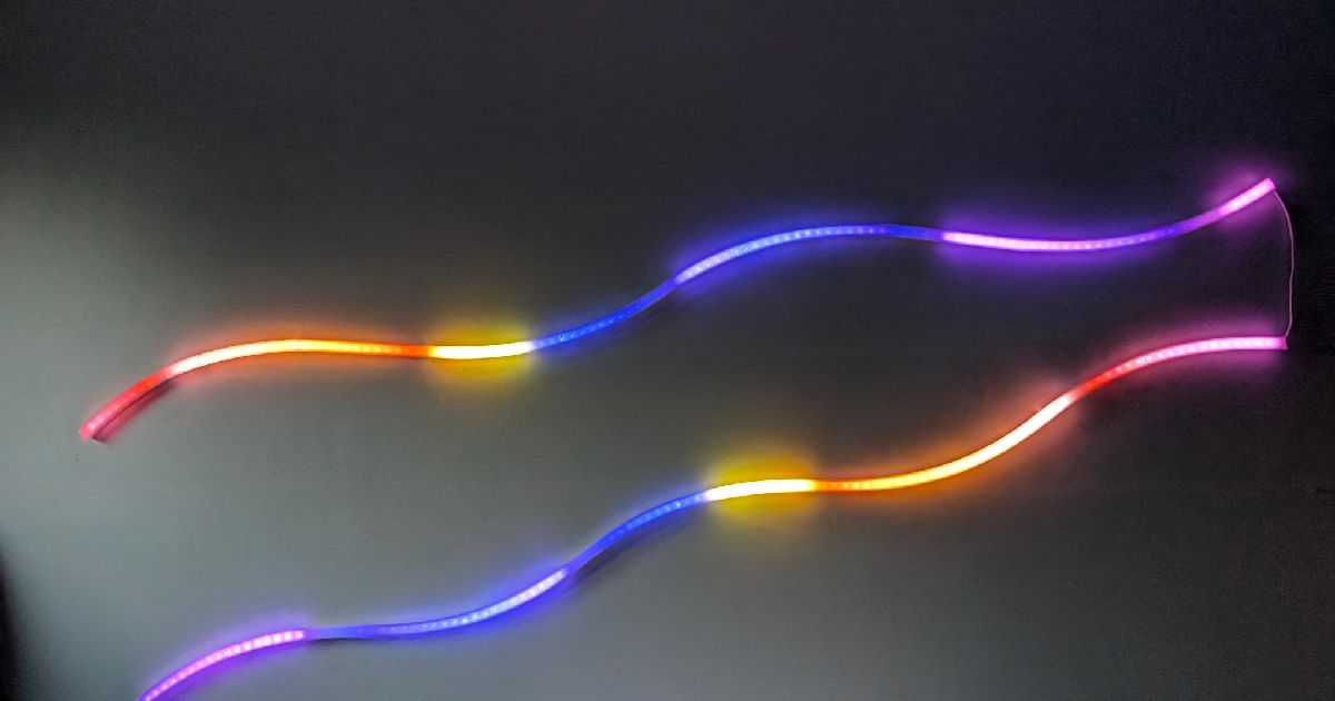 Waves LED strip handler modular (WLED) da Deimosfr | Scarica il modello ...