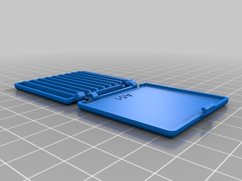 Storage box for 1/8" Carbide tools, Hinged by Area51 | Download free ...