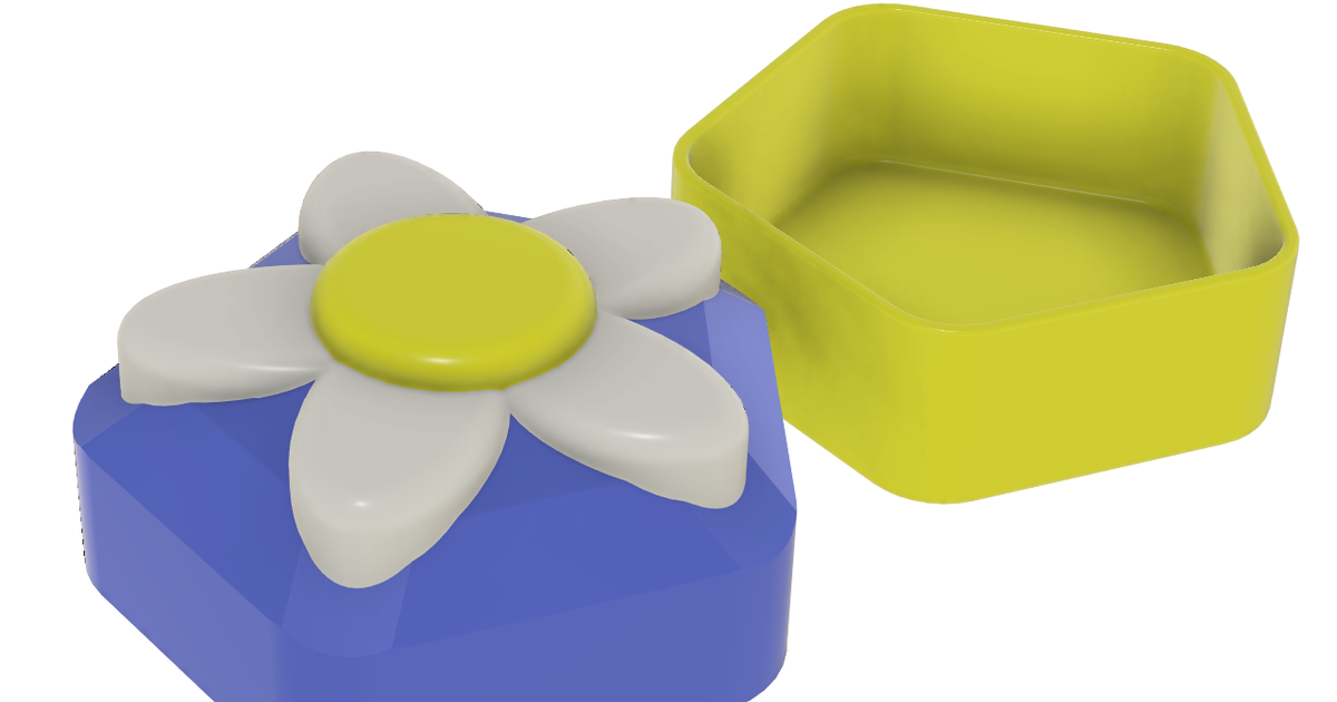 Flower Shaped Jewelry Box by thomers | Download free STL model ...