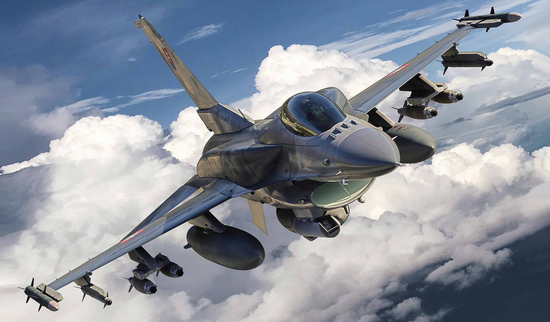 General Dynamics F-16 Fighting Falcon by R.R. | Download free STL model ...