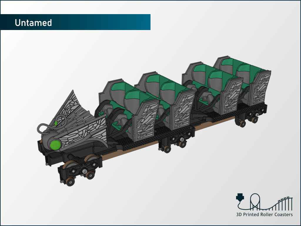 Hybrid Coaster - Untamed by 3D.Printed.Roller.Coasters | Download free ...