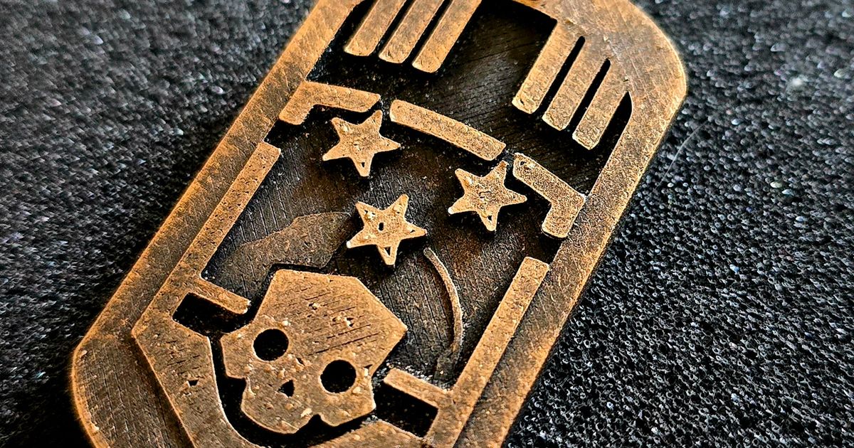 Helldivers "Hell Commander" Dogtag by Merse | Download free STL model ...