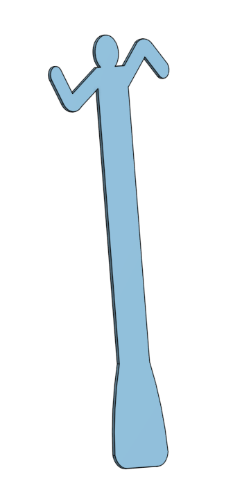 Stick Figure Bookmark by Brawlybanana327 | Download free STL model ...