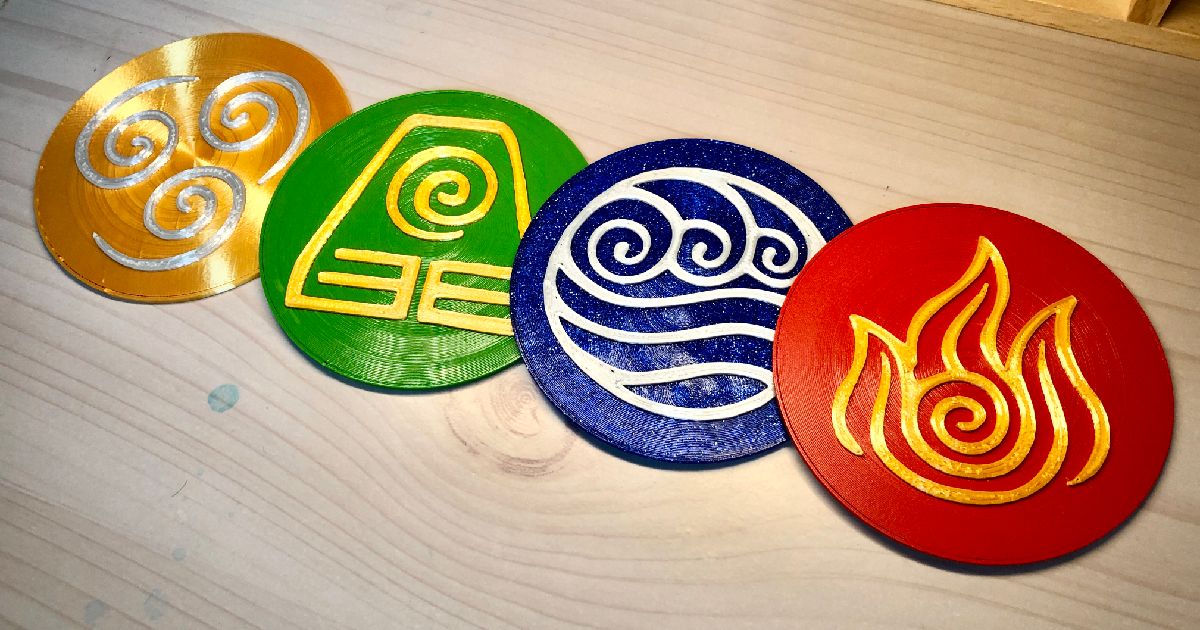 Atla Element Symbols Avatar Symbols Of The Four Nations Atla