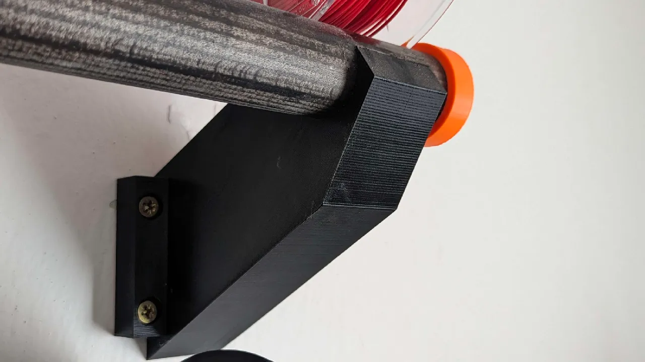 Wall Mounted Filament Spool Holder by Varden | Download free STL model ...