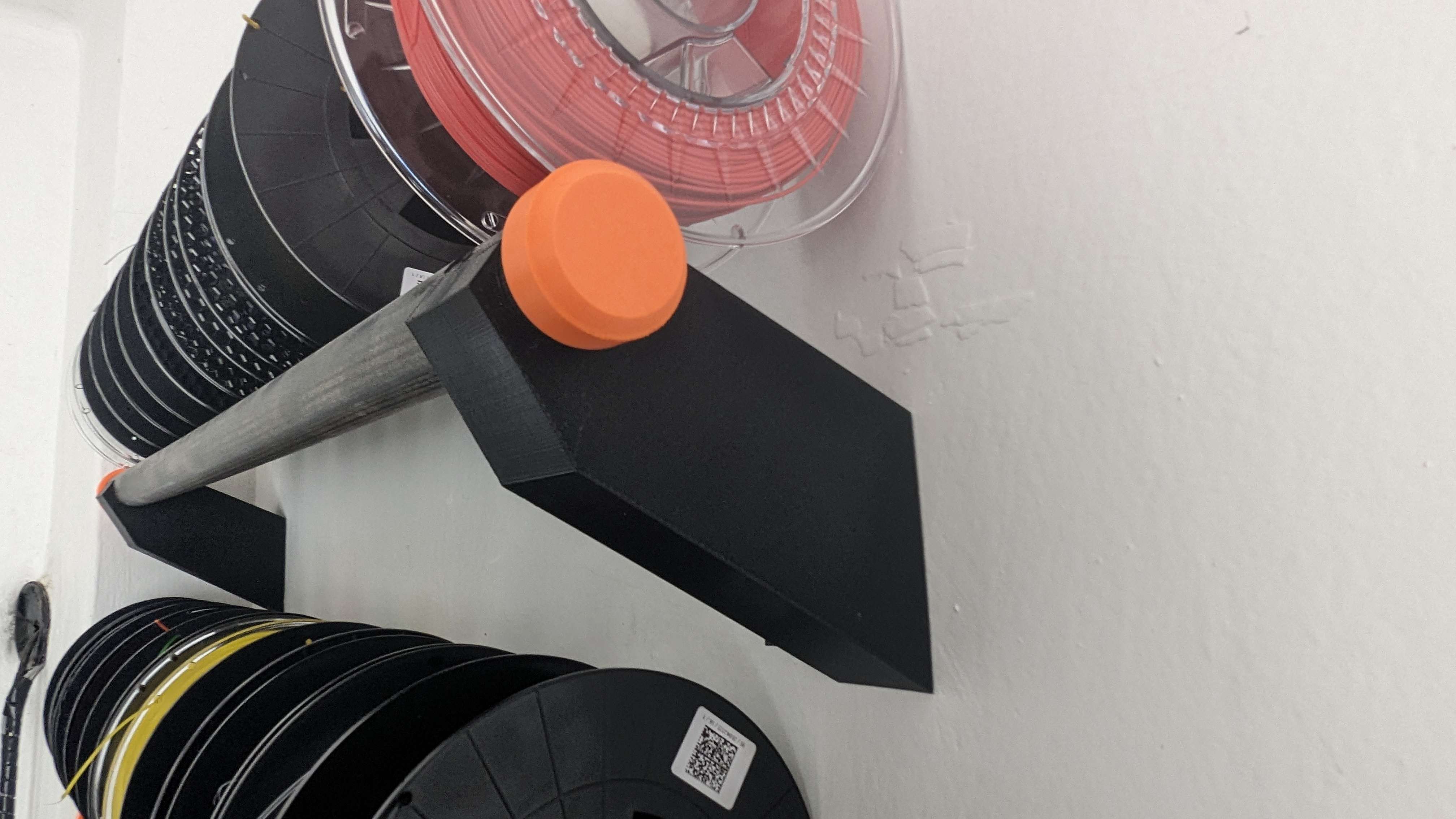Wall Mounted Filament Spool Holder by Varden | Download free STL model ...
