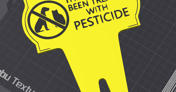 Pesticide application yard sign by AresWare | Download free STL model ...