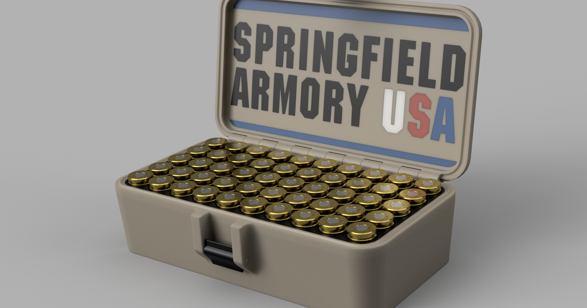 9x19 Springfield Armory ammo box by Tomson Design | Download free STL ...