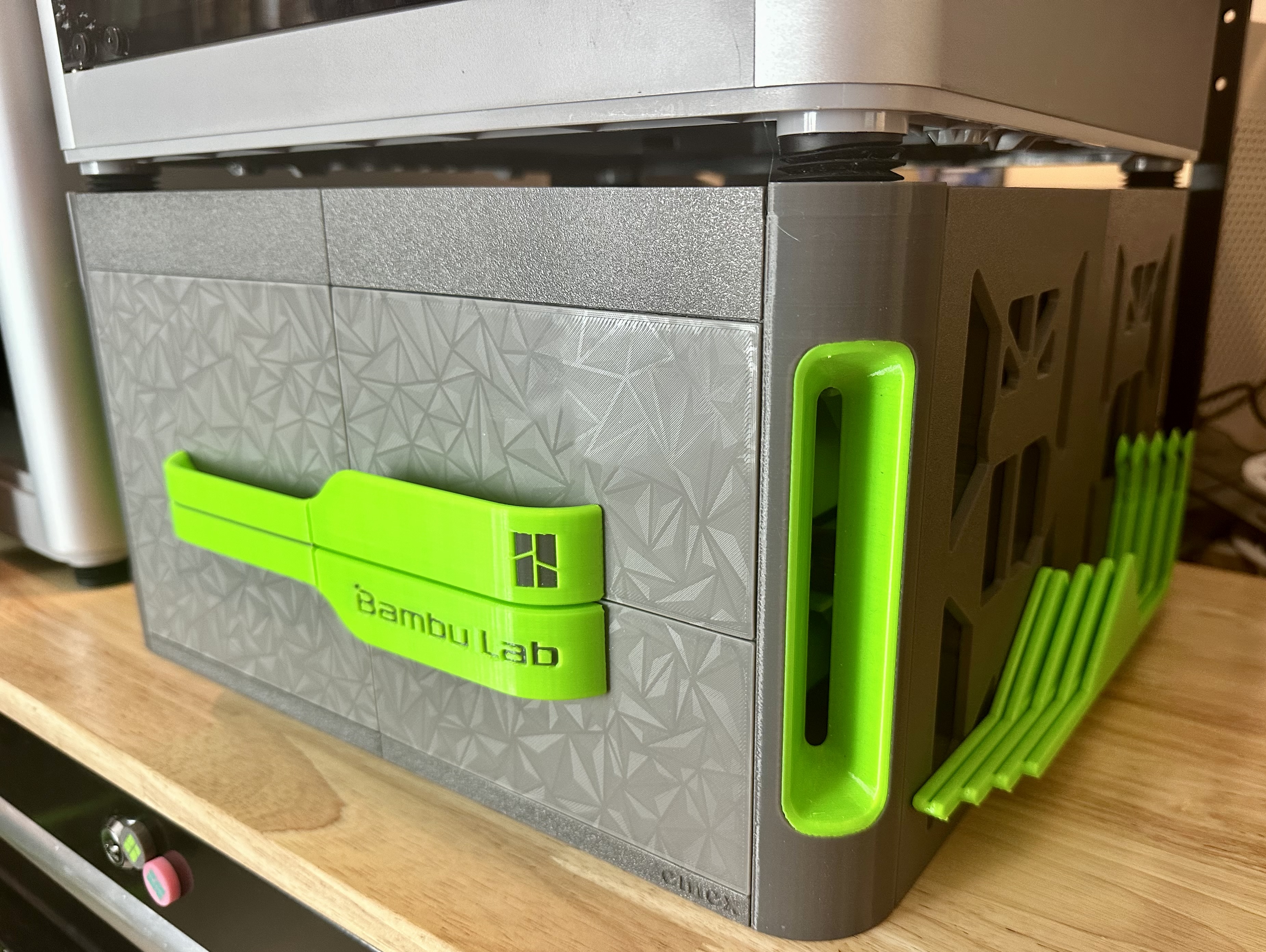 Bambu Lab X1 / P1 / X1C Riser with Storage Drawers, Build Plate Holders ...