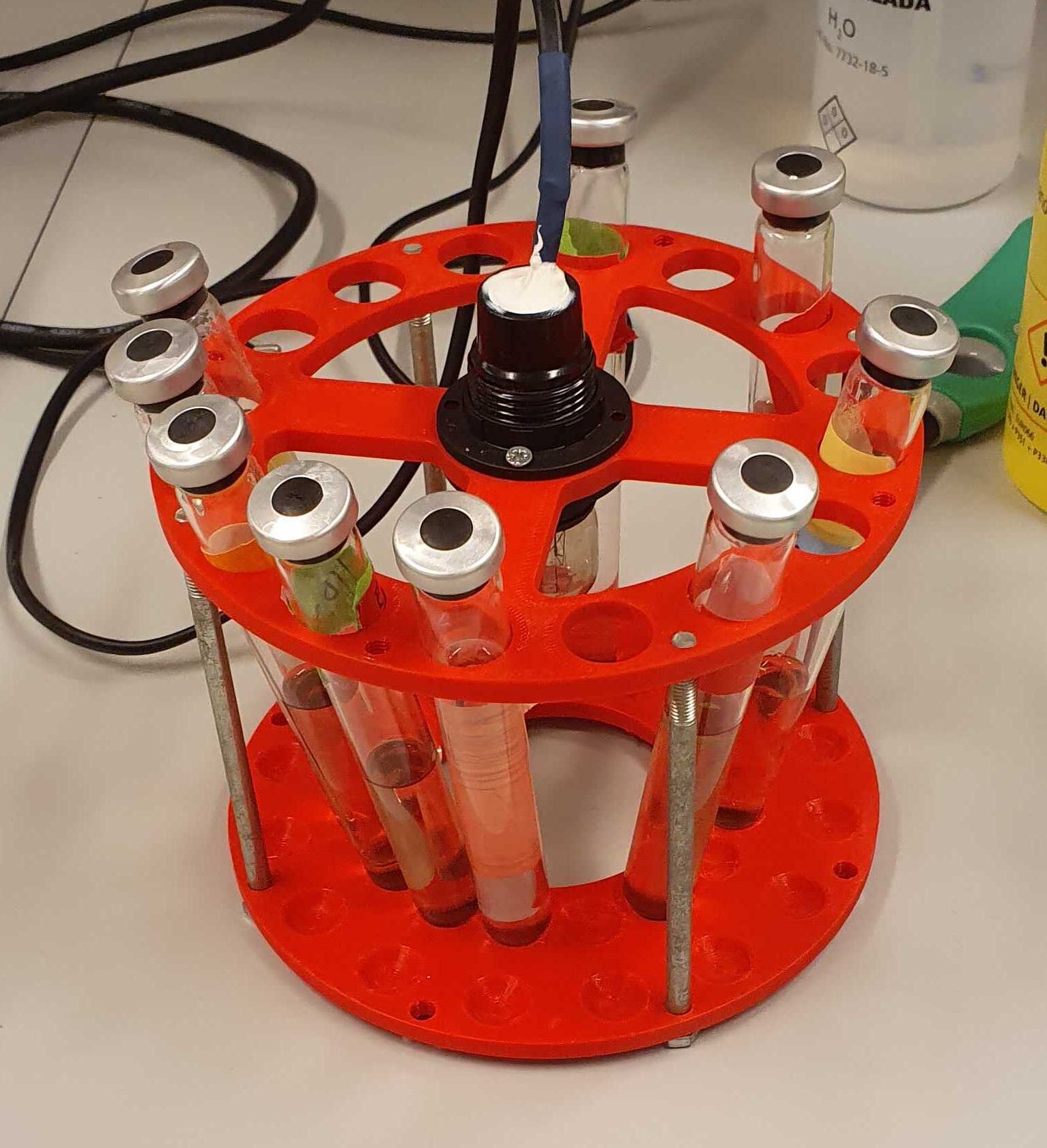Phototrophic incubator for Hungate tubes by Araneus0390 | Download free ...