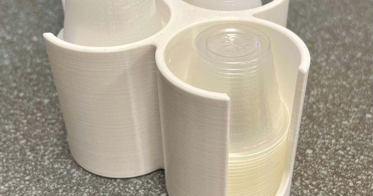 Graduated Medicine Cup Holder by 3DxDT | Download free STL model ...