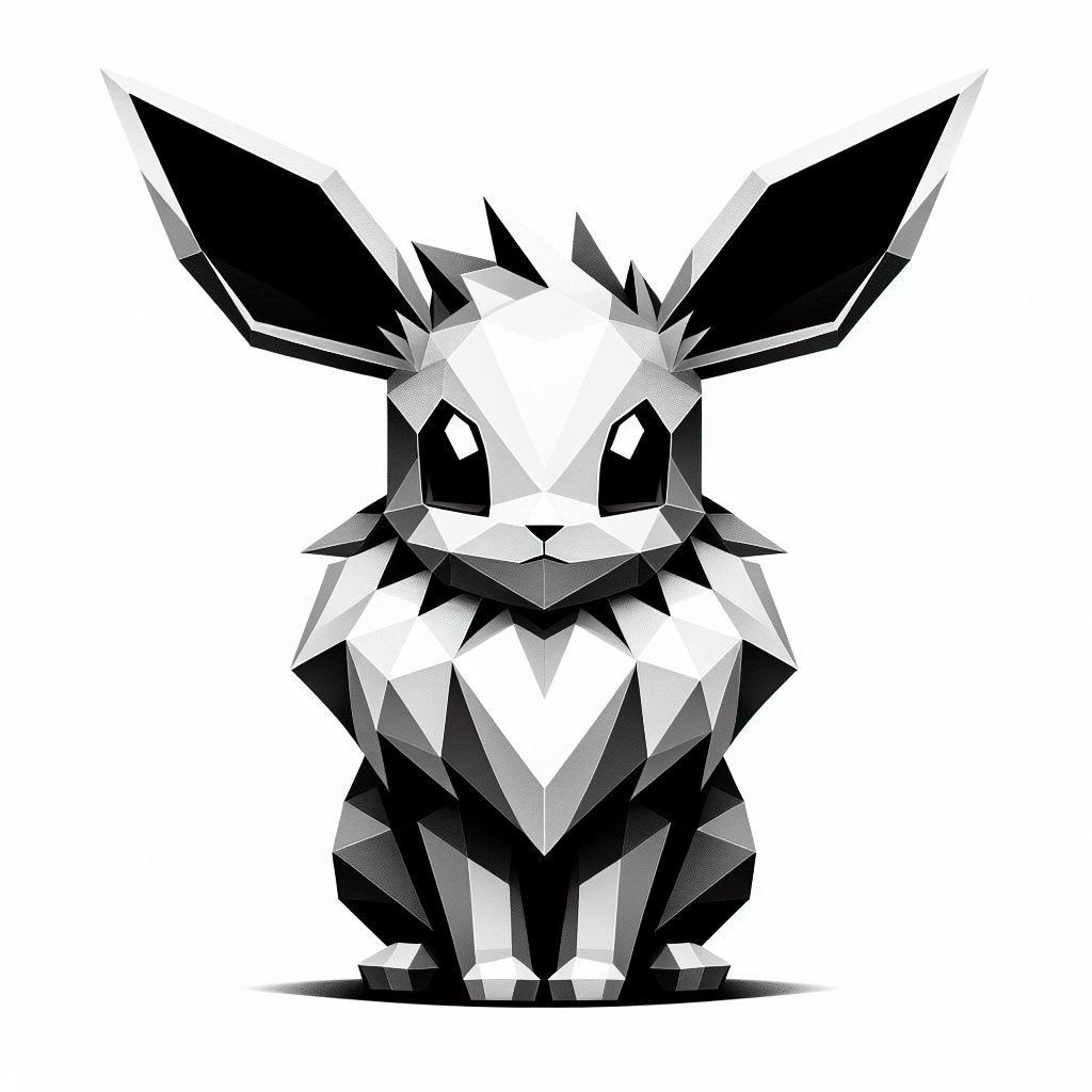 133 - Evee - Low Poly Pokedex by Master Yoda | Download free STL model ...