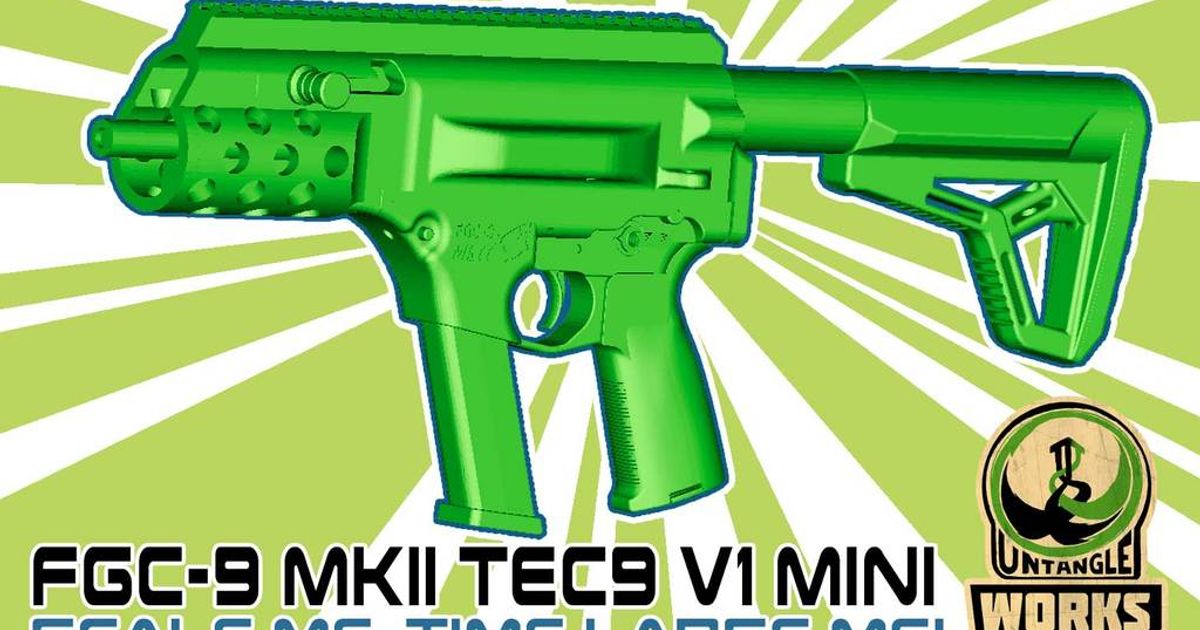 FGC9 MK-II tec9 v1 MINI by UntangleWORKS | Download free STL model ...