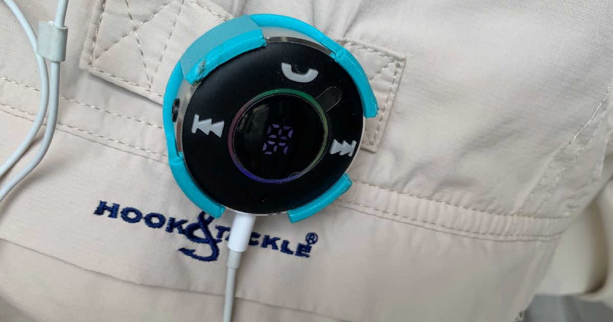 BR12 Bluetooth Receiver Clip-on Mount by AlwaysTinkering | Download free STL model | Printables.com