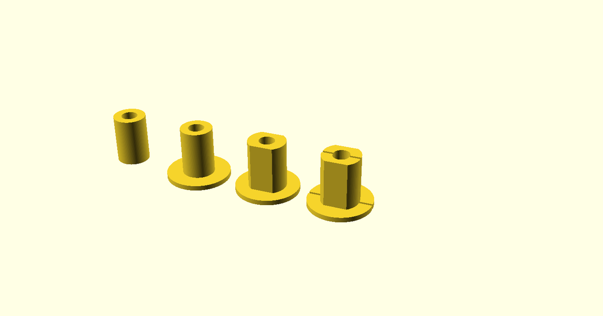 Parametric Bushing by slemmin | Download free STL model | Printables.com