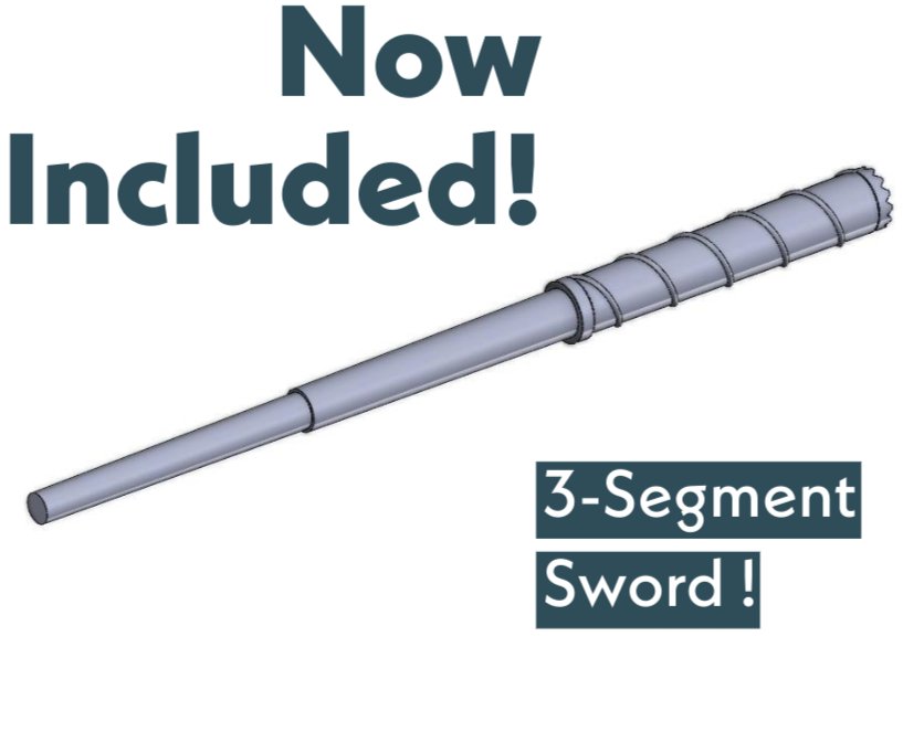 Telescoping Swords - Print in Place by Sanford Prime | Download free ...