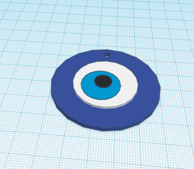 Greek Eye Keychain by Andre Cardoso | Download free STL model ...