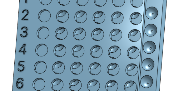 test tube rack with pre-made organization by WarriorJPrints | Download ...