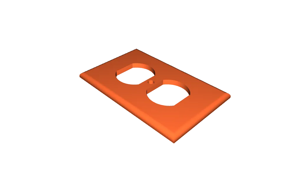 Electrical Outlet Wall Plate by ebi | Download free STL model ...