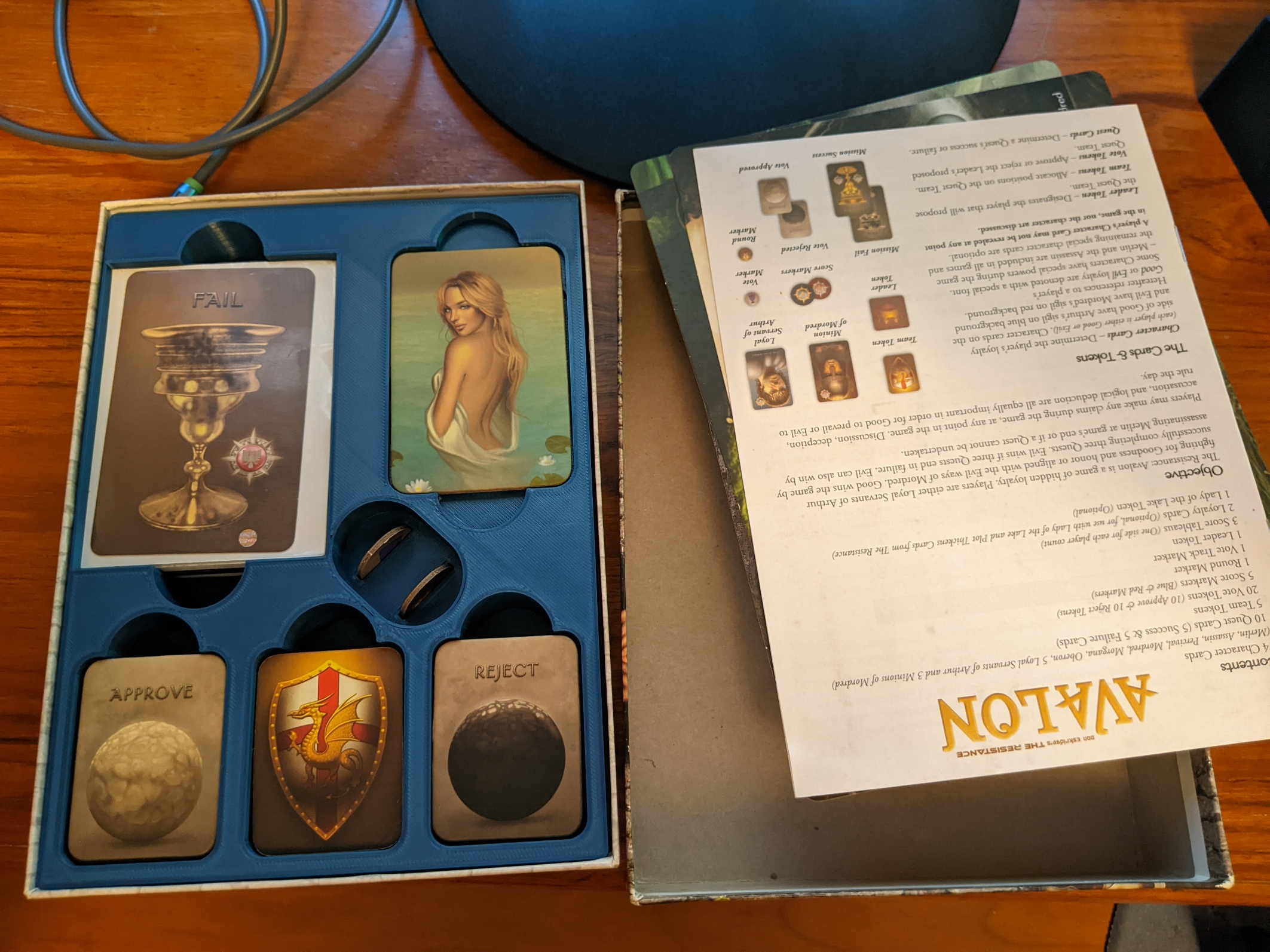 The Resistance: Avalon Board Game Insert (Fits Magic: the Gathering ...