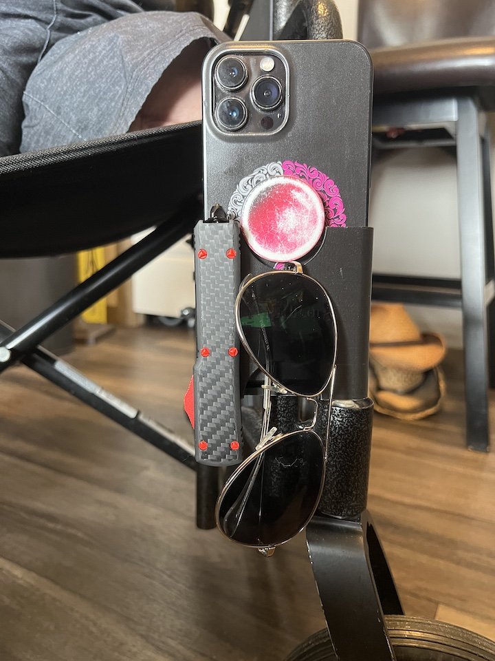 Modular Wheelchair Phone holder for wheelchairs, walkers and strollers ...